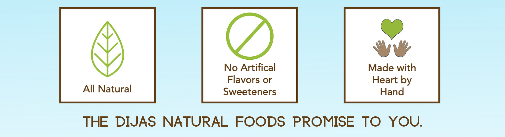 DIJAS Natural Foods – Dijas Foods, bringing natural gourmet foods to you!