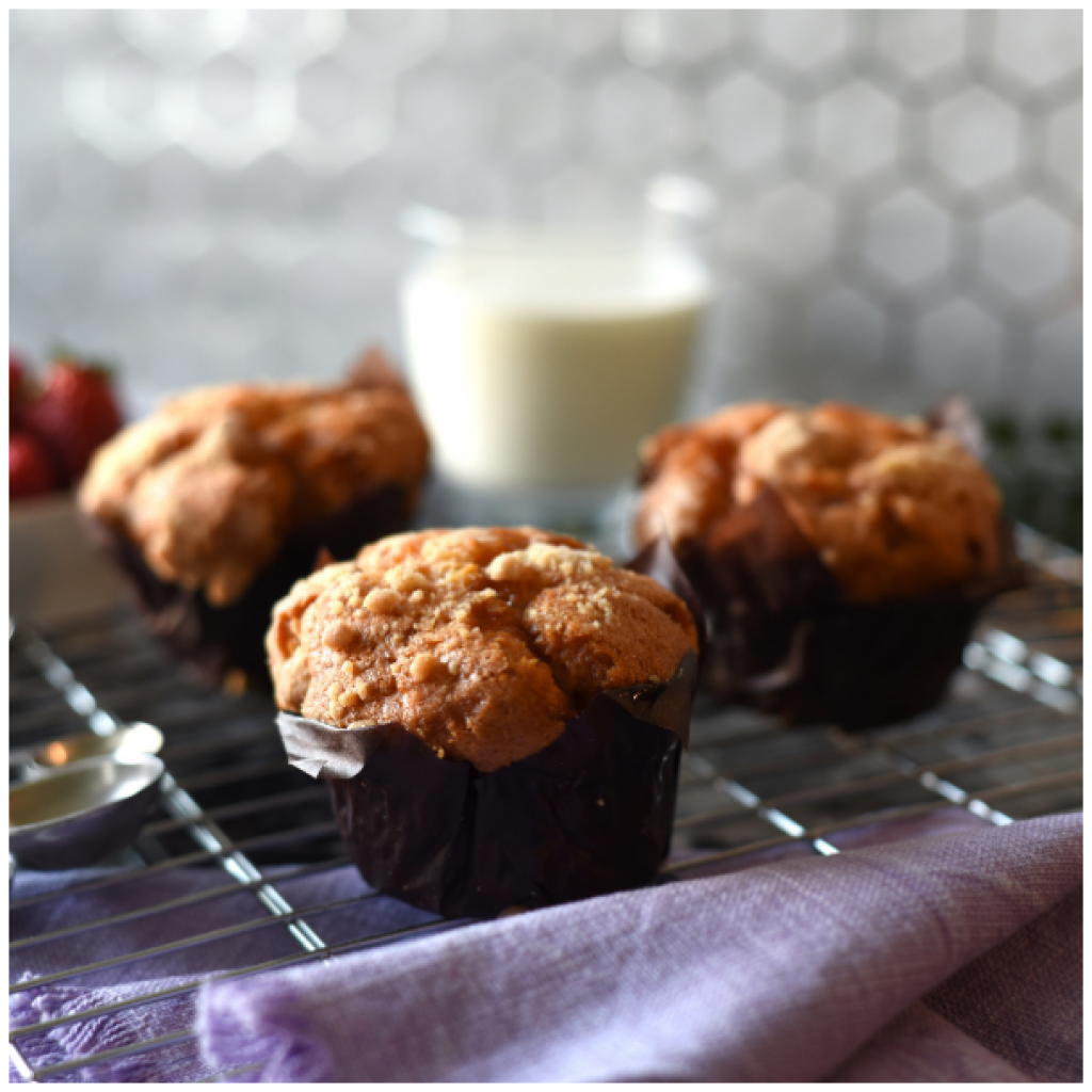 4 Large(4oz) Orange Sunburst Muffins - DIJAS Natural Foods